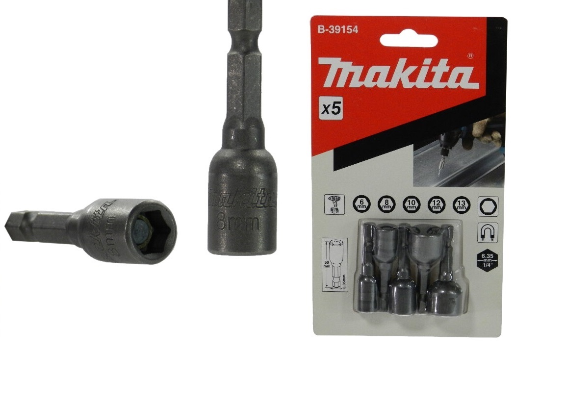 MAKITA B-39154 KLUCZE NASADKI MAGNETYCZNE 6-13mm (5907410414746) • Cena ...