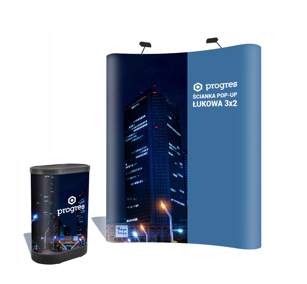 ŚCIANKA POP UP 3X2 + WYDRUK FULL ZESTAW Z TRYBUNKĄ (5907451666104 ...