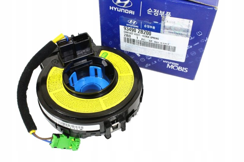 HYUNDAI SANTA FE 06- TAŚMA ZWIJAK POD KIEROWNICĘ 934902B200 93490-2B200 ...