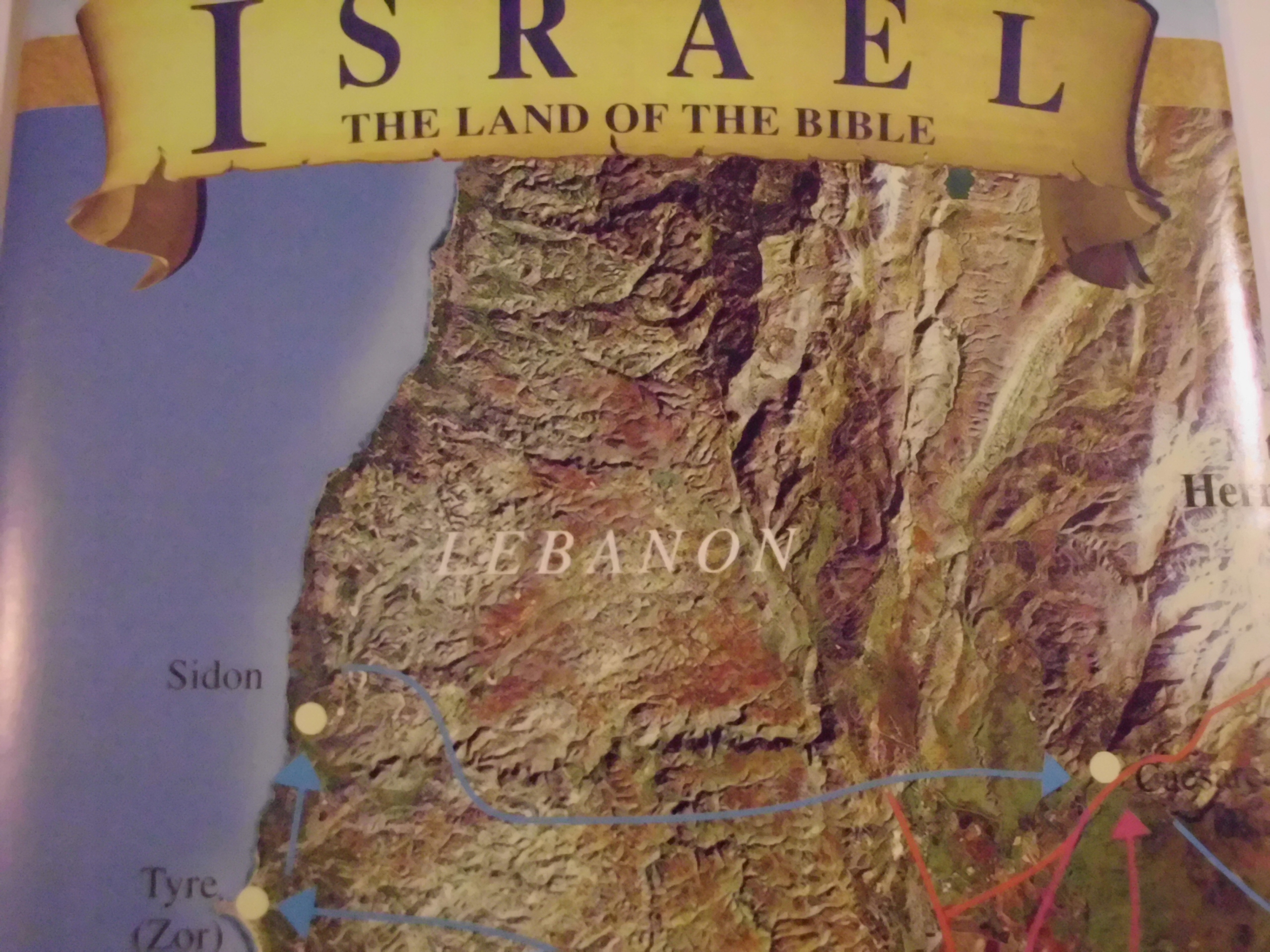 Israel the Land of the Bible (mapa satelitarna) 14028363839 - Allegro.pl