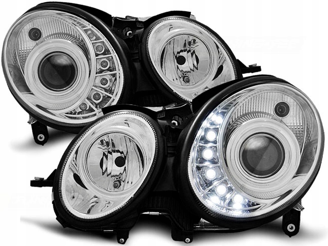 LAMPY SOCZEWKOWE MERCEDES W211 02-06R LED DAYLIGHT za 2749.00PLN z ...