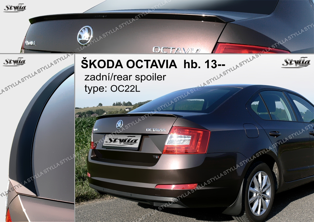 spoiler spojler do Skoda Octavia lfb MK3 11/2012-- za 398.00PLN z ...