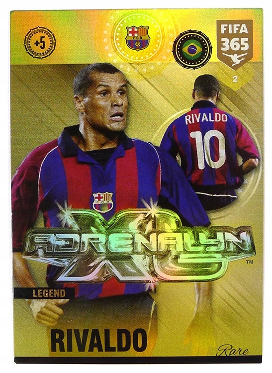 karty PANINI FIFA365 2019 rare LEGEND Rivaldo 2 - 7555723169 ...