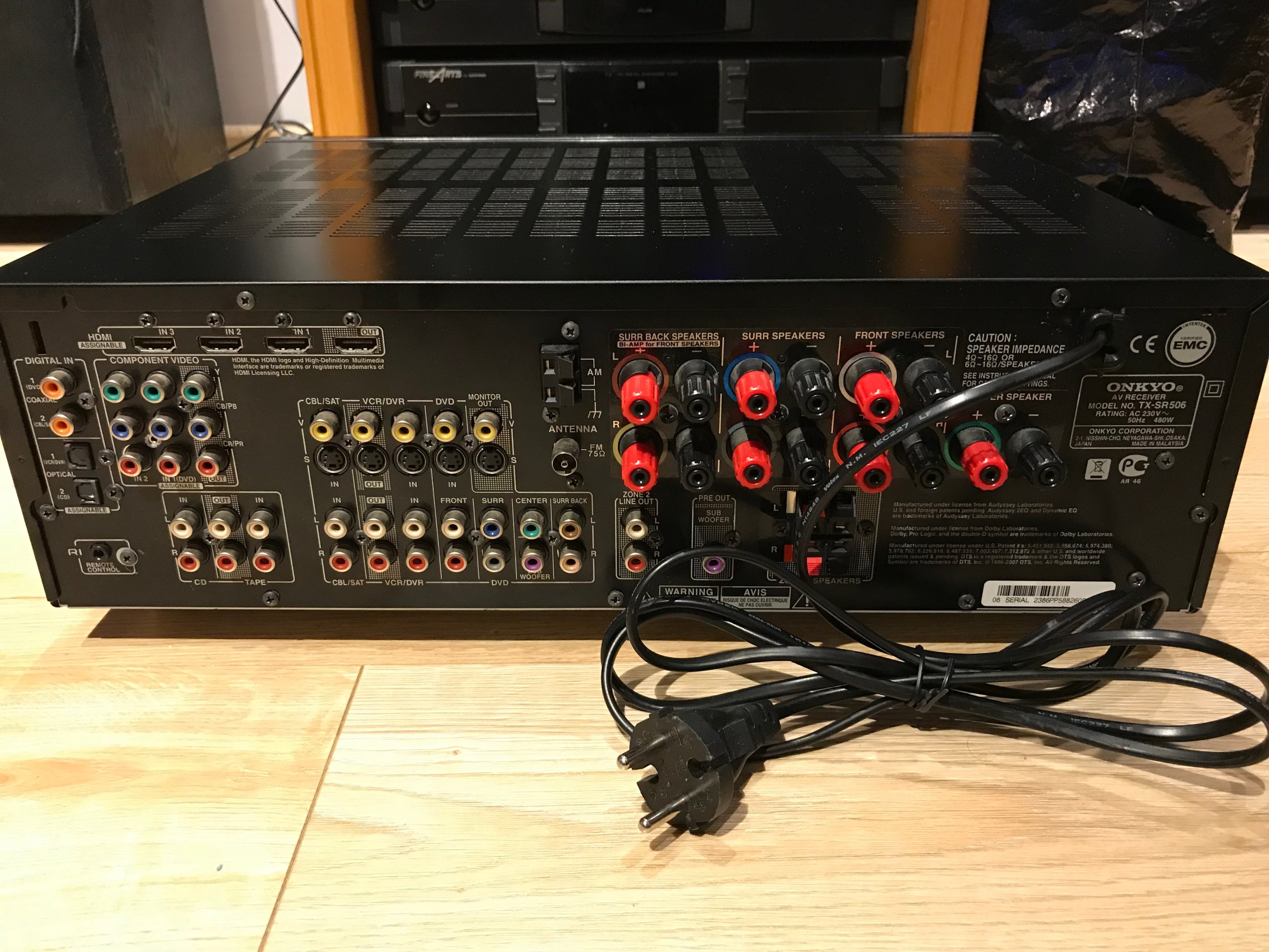 ONKYO TX-SR506 Amplituner kina domowego 7.1 +PILOT - 7138148721 - oficjalne archiwum allegro