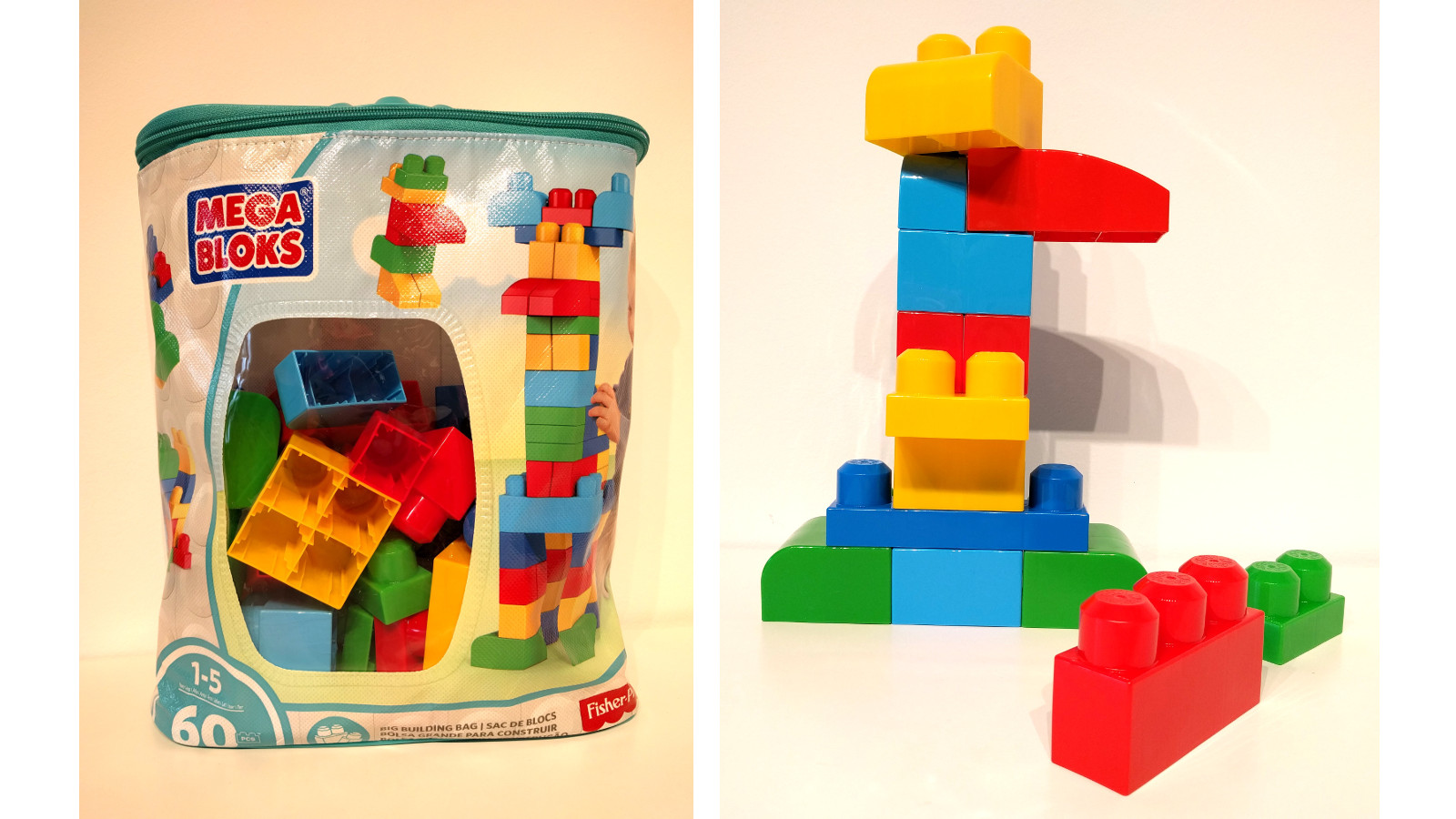 Torba pełna inspiracji – klocki Mega Bloks 60 elementów - Allegro.pl