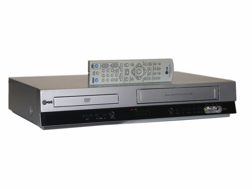 LG Combo DVD-VHS 6GŁOWIC SP/LP Mp3 JPEG DiVX PILOT - 7627695565 - oficjalne archiwum Allegro