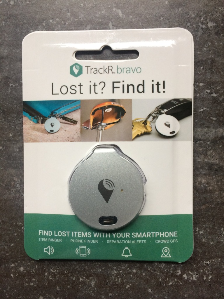 TrackR BRAVO GPS lokalizator Iphone/Android NOWY - 7112905008 ...