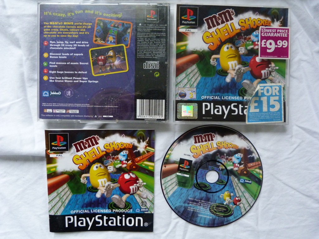 M&M's SHELL SHOCKED Gra PSX PS1 Playstation 1 - 6961982472 - oficjalne ...