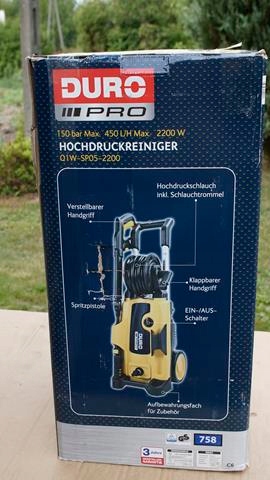 Duro Pro myjka cisnieniowa Q1W-SP05-2200 150Bar - 7733037538 - oficjalne archiwum Allegro