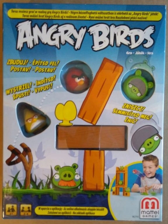 Angry Birds Gra /Mattel Games/ stan BDB - 7476660971 - oficjalne archiwum Allegro