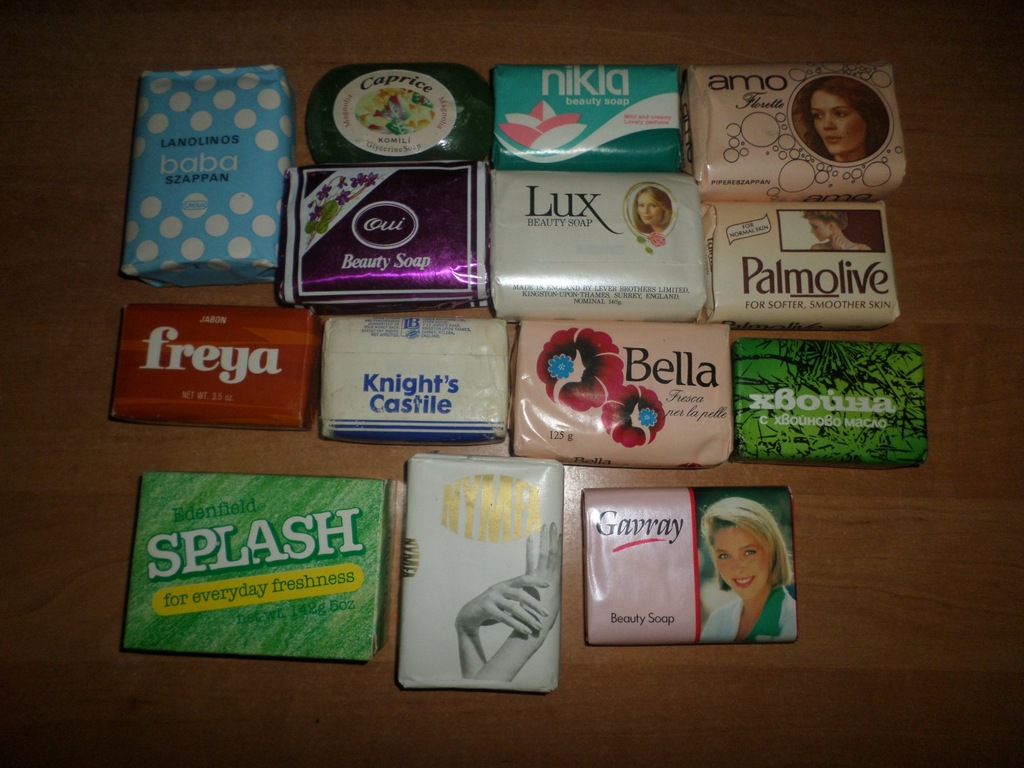 STARE MYDŁA ZAGRANICZNE PRL PEWEX PALMOLIVE 14 SZT - 7078246927 ...