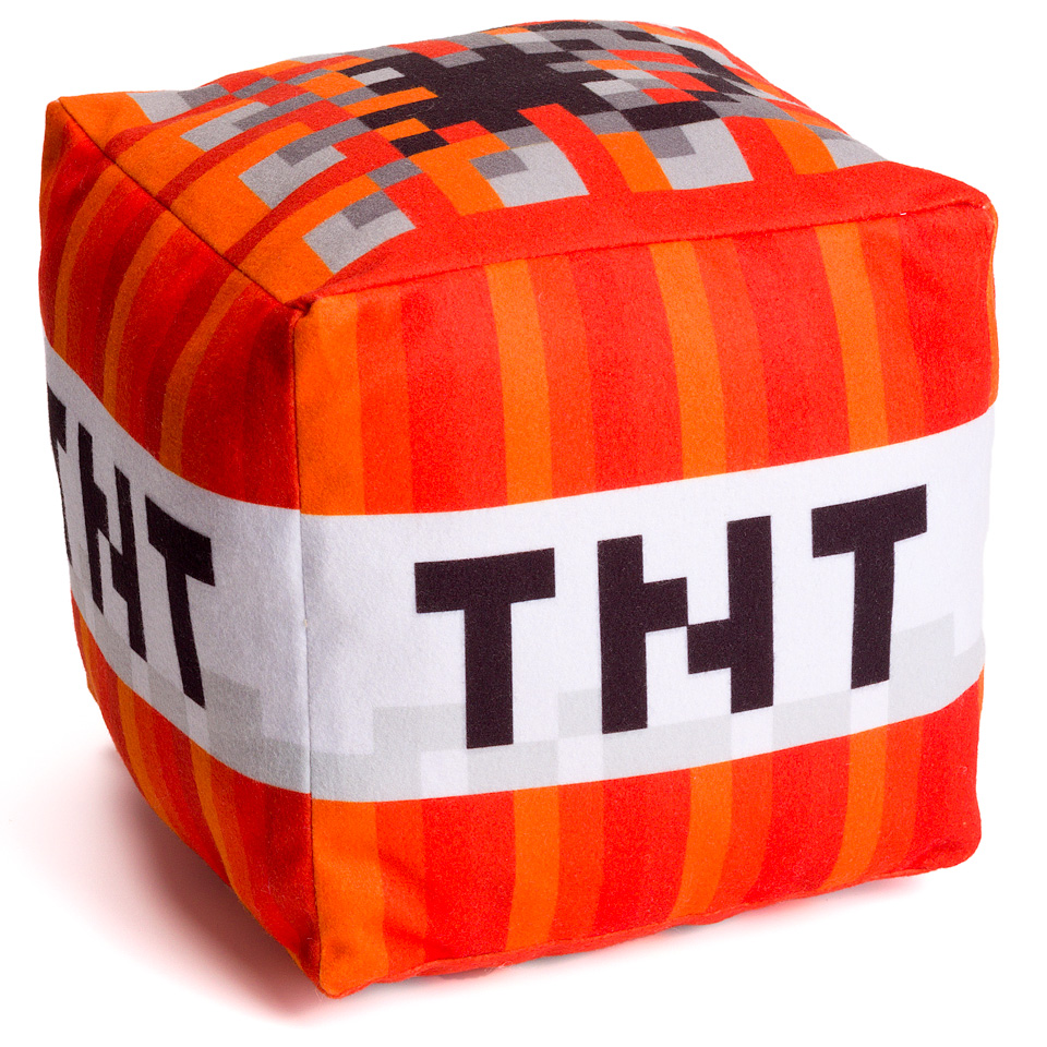MINECRAFT pluszak poduszka BLOK TNT - 7064024899 - oficjalne archiwum ...