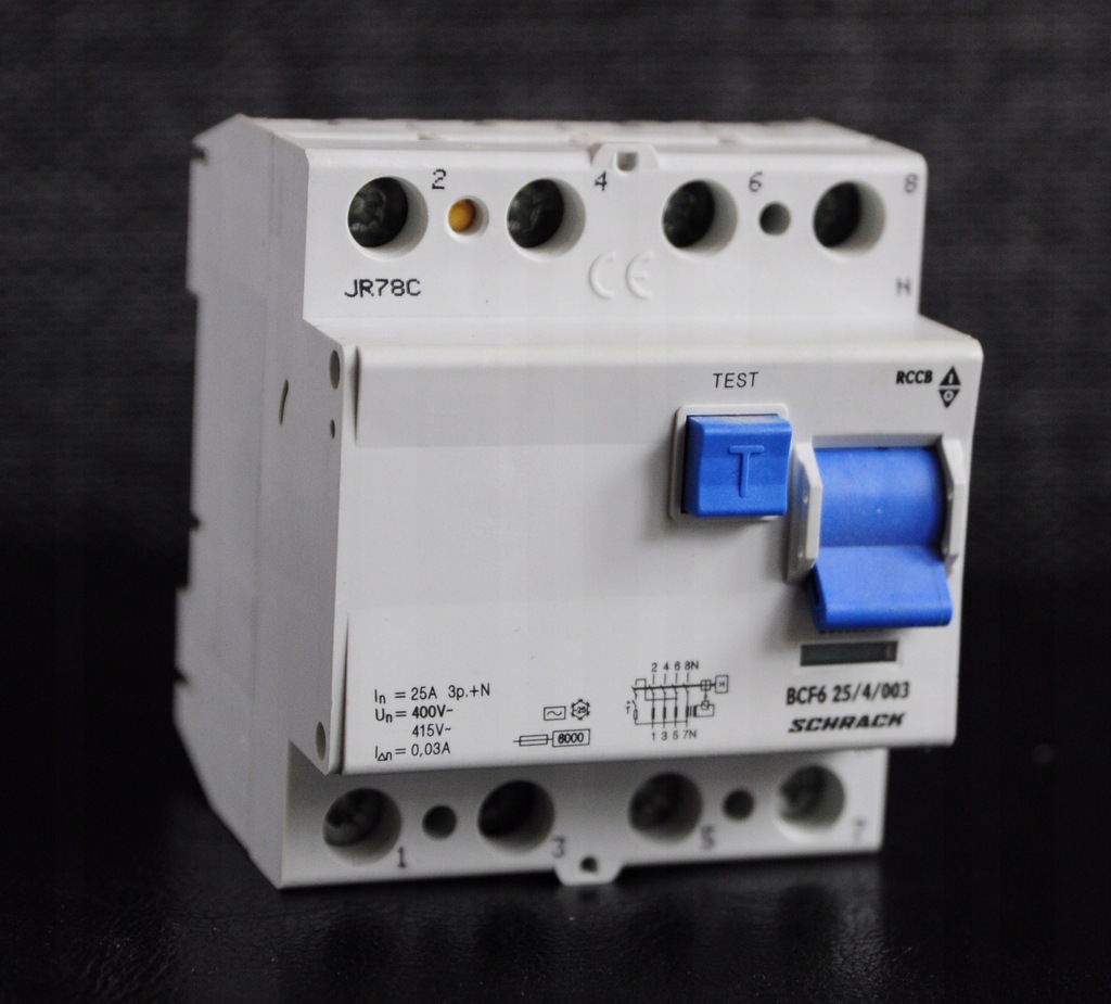 Różnicówka bezpiecznik Schrack typAC BCF6 25/4/003 - 7599976321 ...