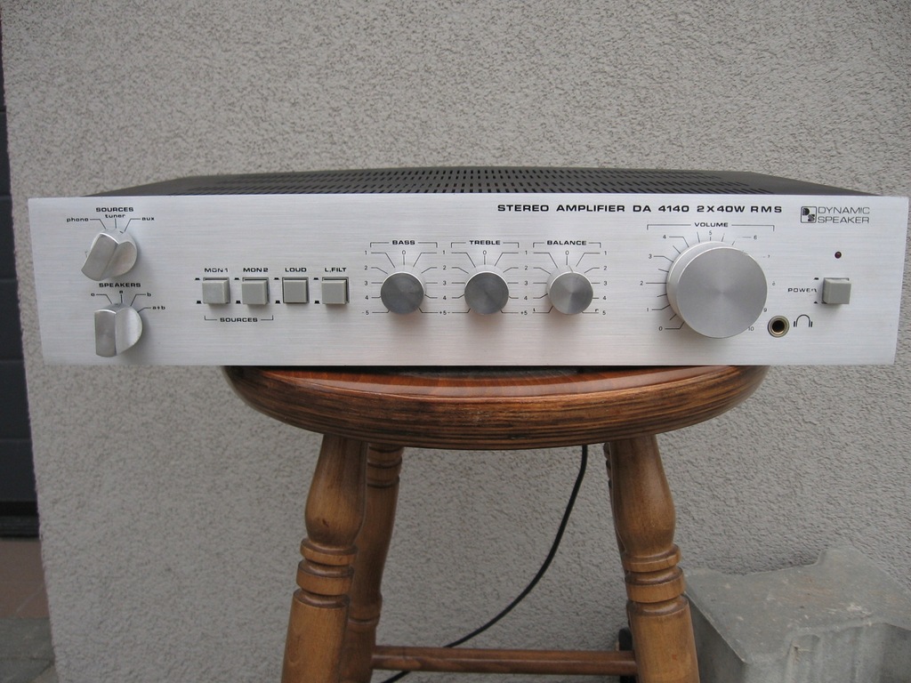 Wzmacniacz Unitra WSH 303 Dynamic Speaker DA 4140 - 7667852614 - oficjalne archiwum Allegro