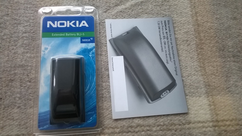 Bateria Nokia 8110i 8110 BLJ-5 duża NOWA - 7356808119 - oficjalne archiwum Allegro