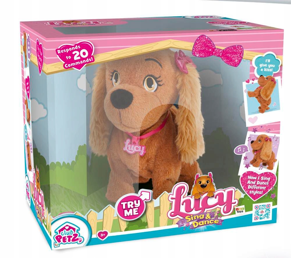 TM TOYS INTERAKTYWNY PIESEK LUCY 20 KOMEND TAŃCZY - 7657115962 ...