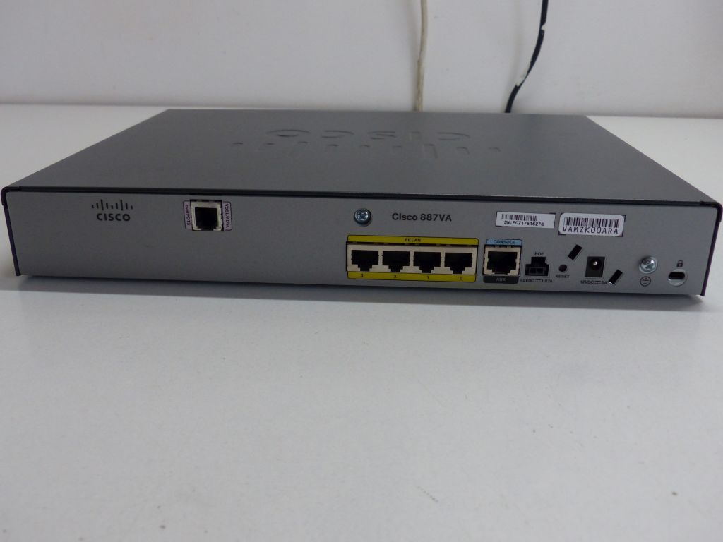 ROUTER CISCO 800 series 887VA 880 887VA/K9 V02 GW - 7061766548 ...