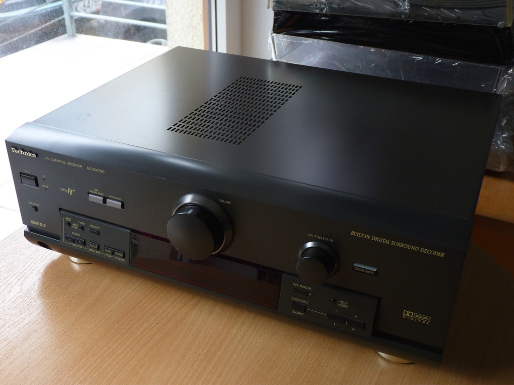 Amplituner TECHNICS SA-DX750 z pilotem. Stan BDB - 7754369250 - oficjalne archiwum Allegro