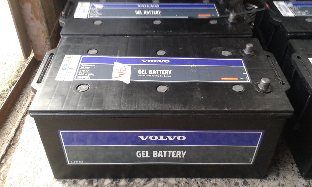 AKUMULATOR VOLVO FH 4 ŻELOWY 12 VOLT 210Ah 800A - 7135849471 - oficjalne archiwum Allegro