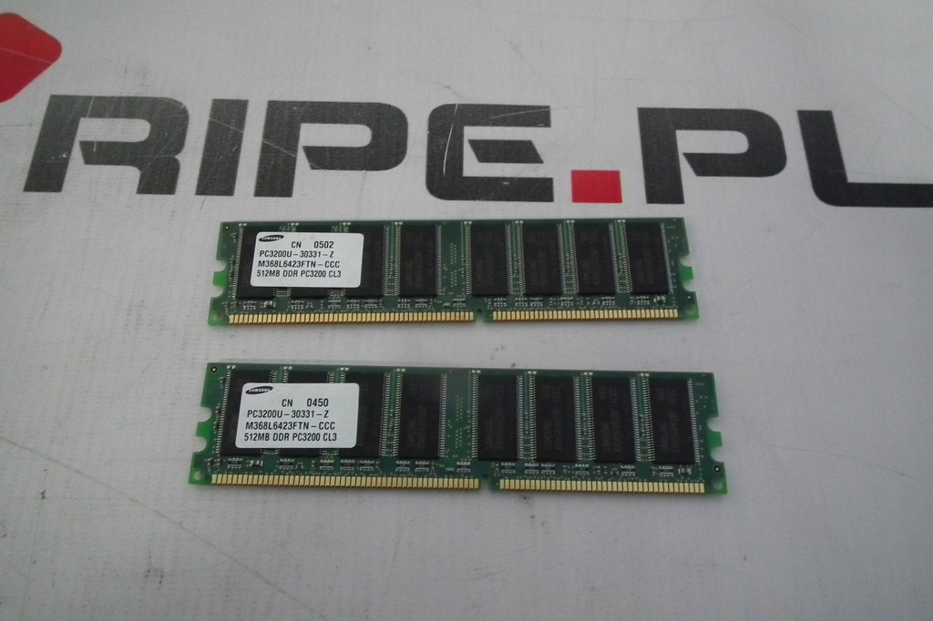 SAMSUNG PC3200U-30331-Z M368L3223FTN-CCC 512MB DDR - 6768331638 ...