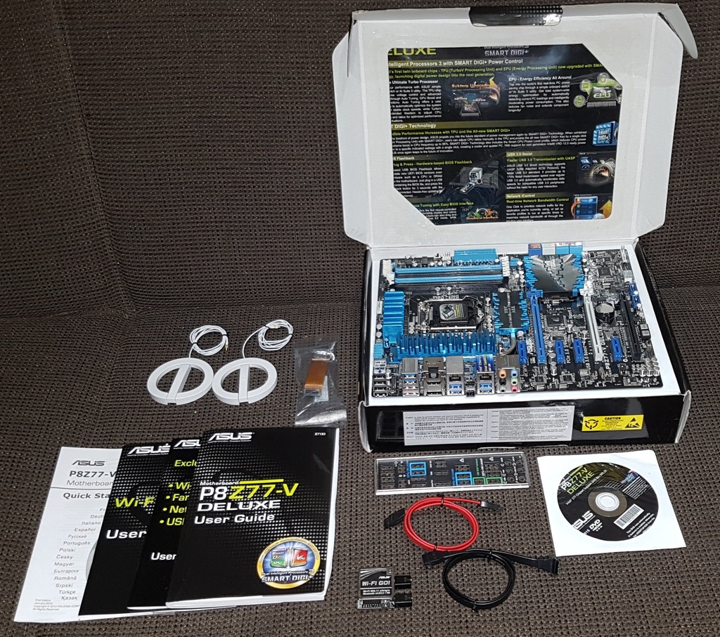 Asus P8Z77-V Deluxe LGA1155 Wifi Bluetooth USB 3.0 - 7141939304 - oficjalne archiwum Allegro
