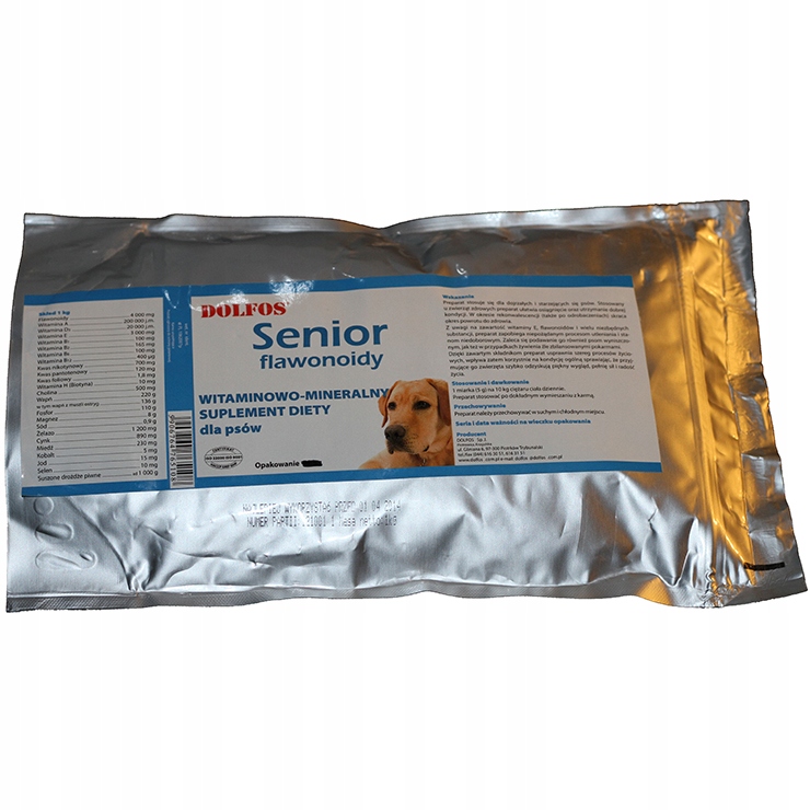DOLVIT Dolfos Senior witaminy dla psów 1kg-proszek - 7009543999 - oficjalne archiwum Allegro