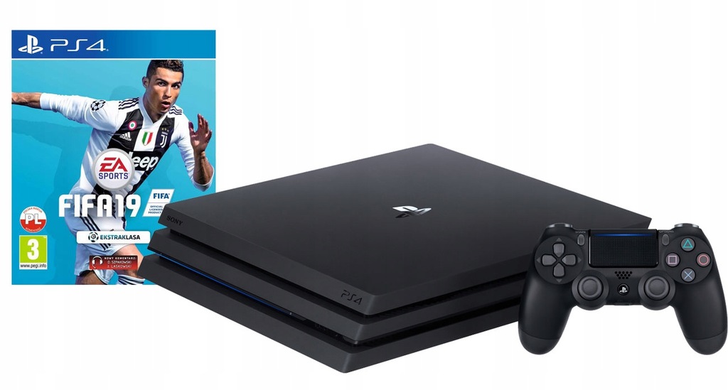 SONY PLAYSTATION 4 PRO 1TB +2X PAD +FIFA 19 SKLEP - 7726059638 - oficjalne archiwum Allegro