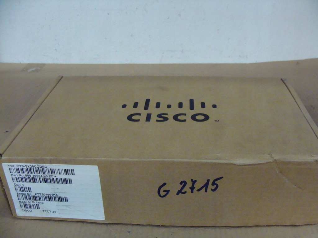 Cisco TTC7-21 SX20 Codec Telepresence SX20 Video C - 7549817823 ...