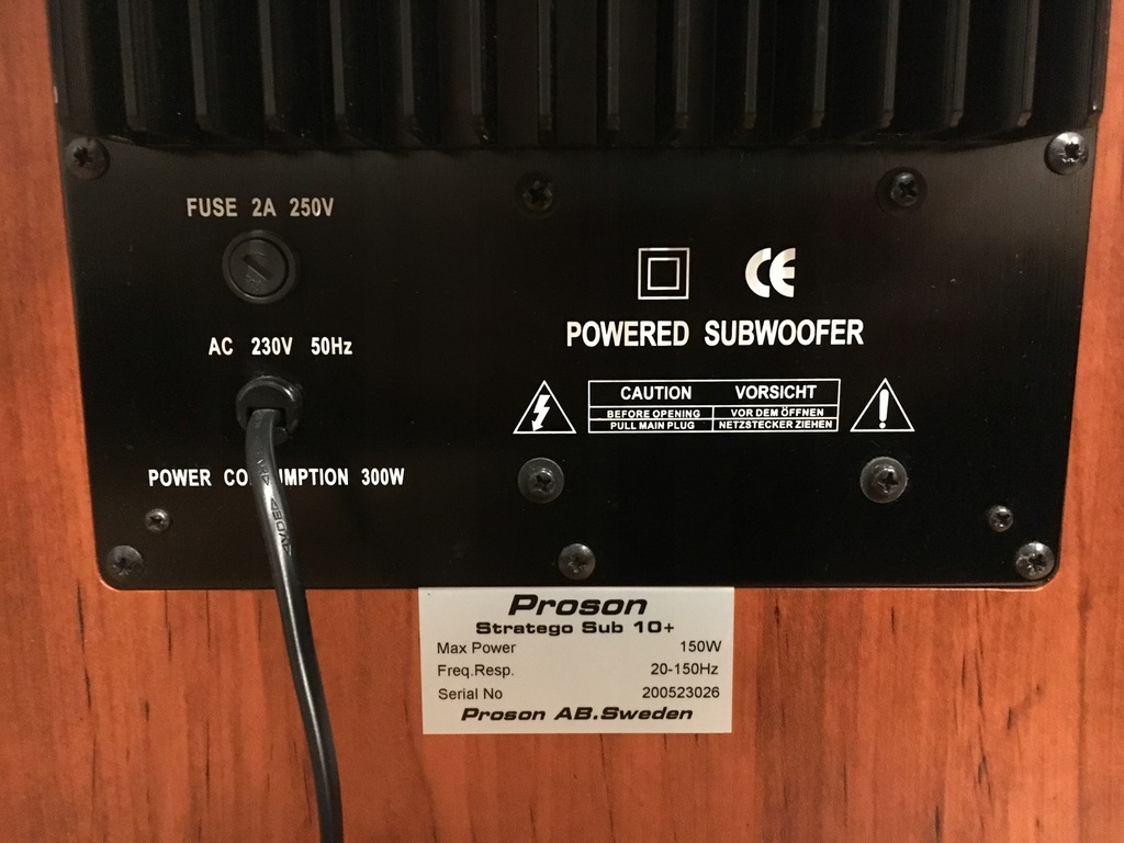 Subwoofer aktywny PROSON Stratego Sub 10+ Moc 300W - 7776322182 - oficjalne archiwum Allegro