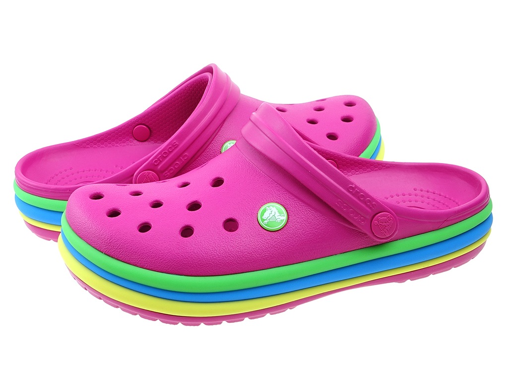 Klapki Crocs Crocband Rainbow 205212 pink 38/39 - 7369467290 ...