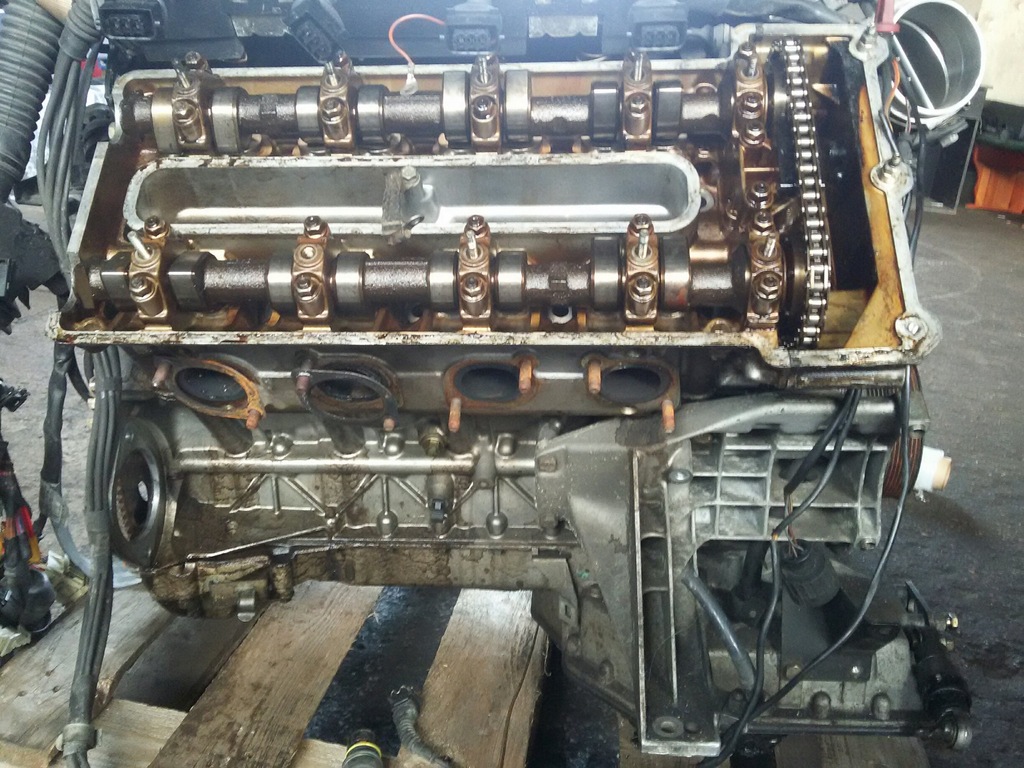 SILNIK BMW 4.0 V8 M60B40 408S1 GŁOWICA BLOK WAŁ - 7006693334 ...