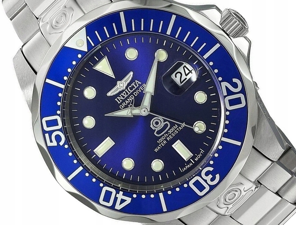 24h zegarek INVICTA Grand Diver Automatic 3045 - 7464851170 - oficjalne ...