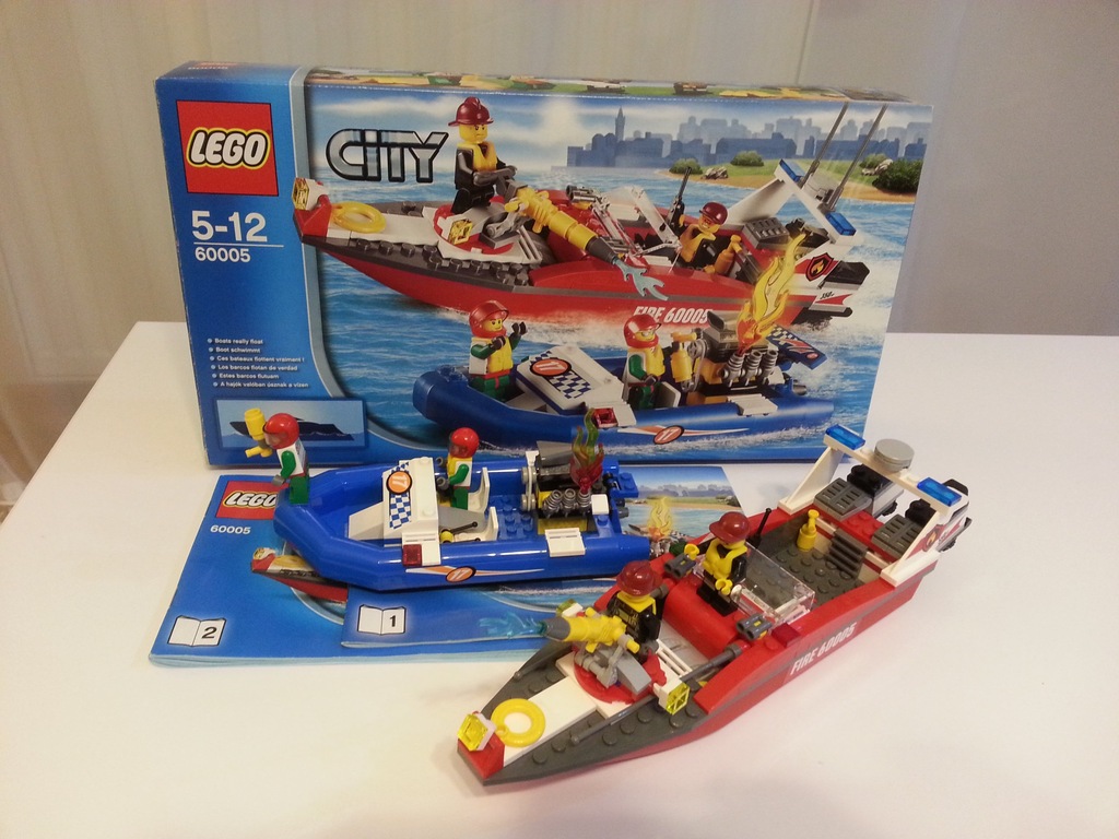 Lego City 60005 Straż pożarna łódź motorówka - 7077895142 - oficjalne ...