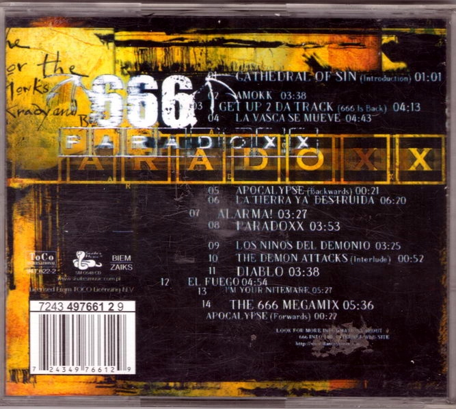 666 Paradox 1998 Snake - 7730897684 - oficjalne archiwum Allegro