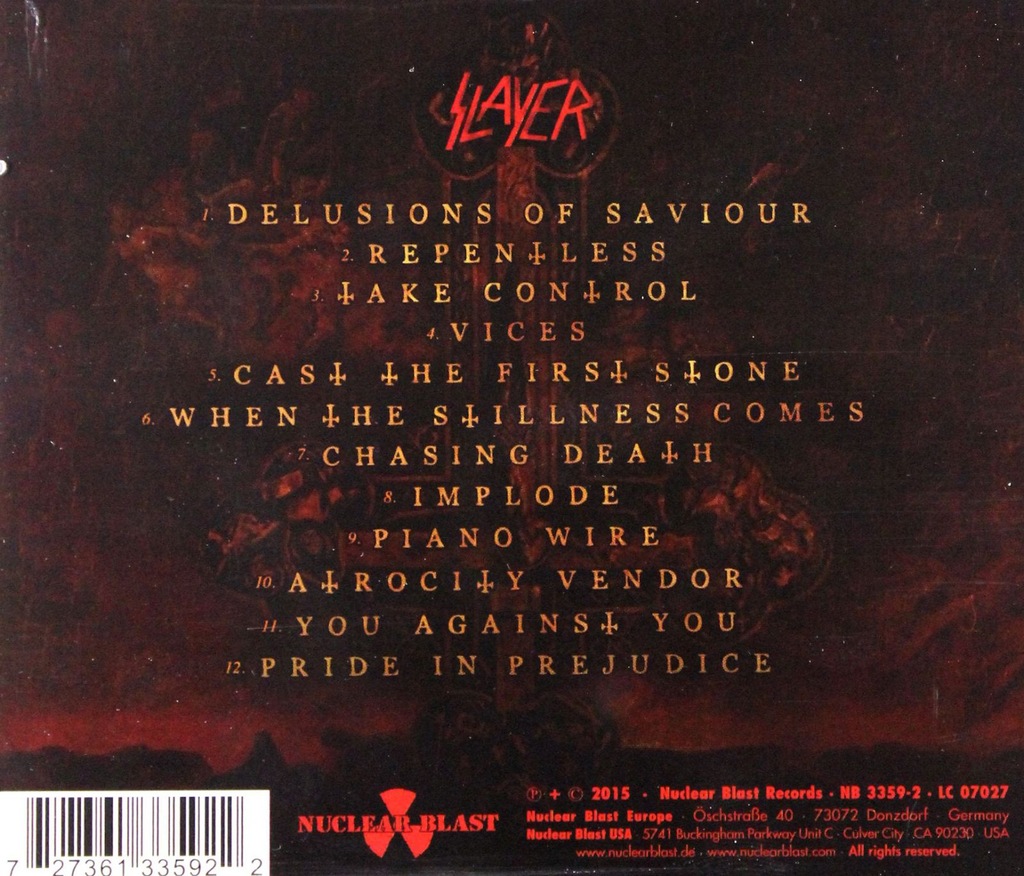 SLAYER: REPENTLESS [CD] - 7404514658 - oficjalne archiwum Allegro