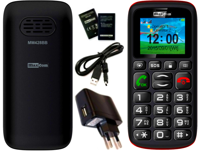 TELEFON KOMÓRKOWY SENIORA Maxcom MM 428BB SOS FM - 6873187620 ...