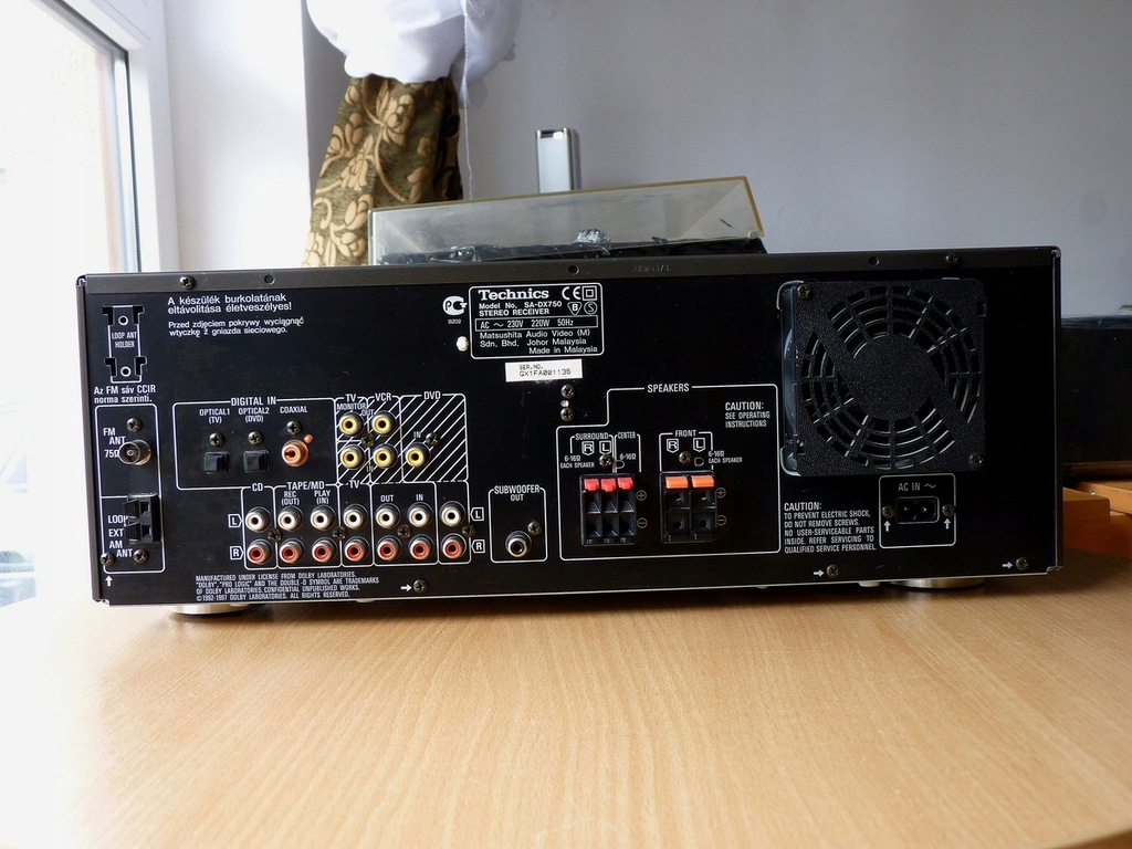 Amplituner TECHNICS SA-DX750 z pilotem. Stan BDB - 7754369250 - oficjalne archiwum Allegro