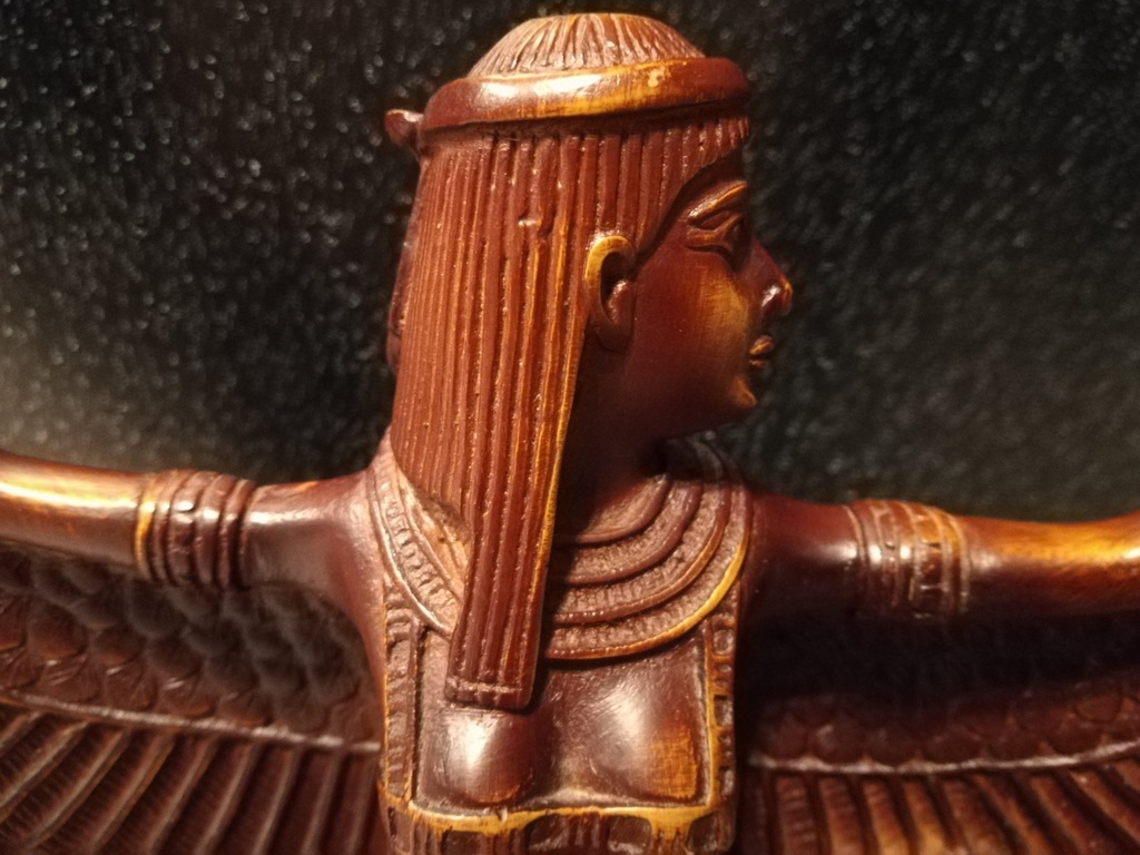 figurka egipska bogini Izyda, oryginał z Egiptu - 7112444571 ...