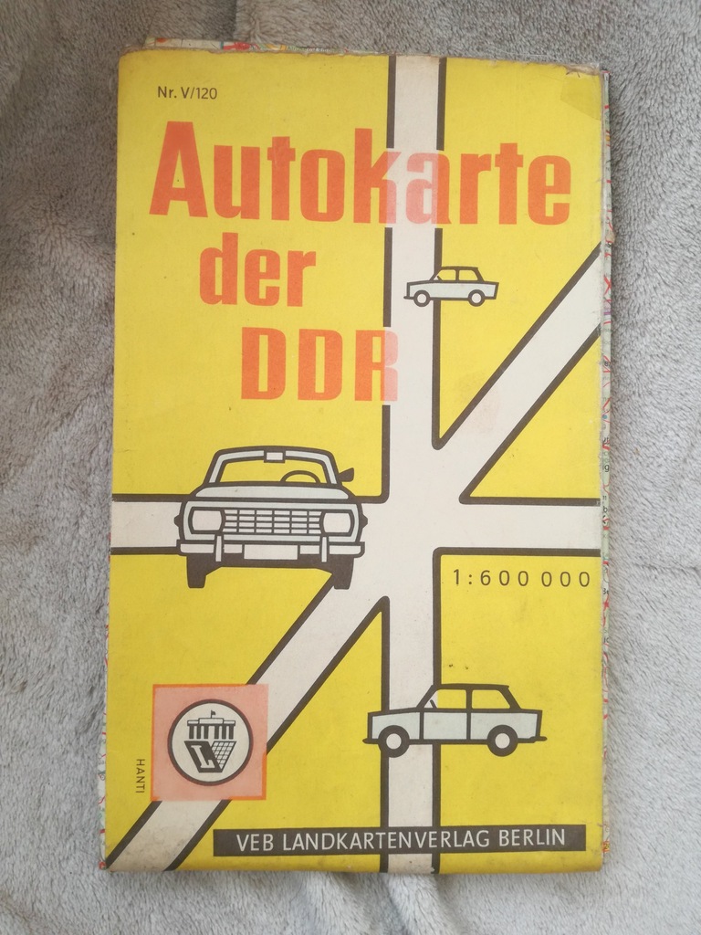 Mapa DDR Trabant Warburg Gadżet do klasyka MZ PRL - 7211516674 ...