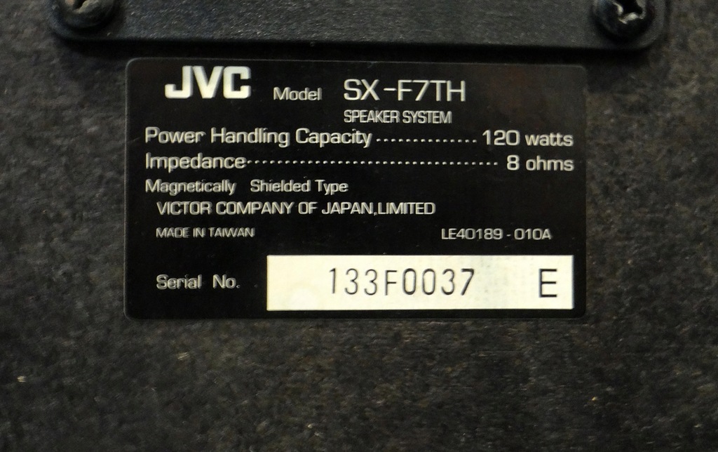 KOLUMNY JVC SX-F7TH - SUPER STAN ! - 7645075091 - oficjalne archiwum ...