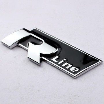 Emblemat R LINE VW Golf CC Polo Passat Tiguan LOGO - 7067296184 ...
