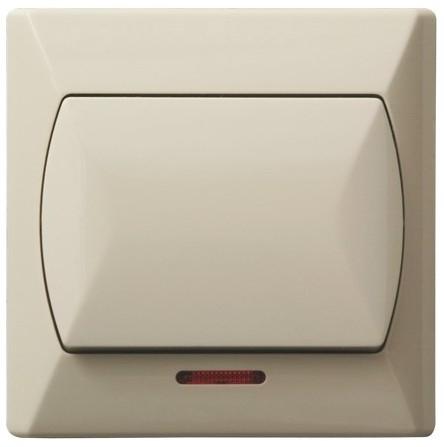 Wyłącznik pojedynczy Podtynkowy Ospel odcienie beżu ŁP-1AS/01 ...