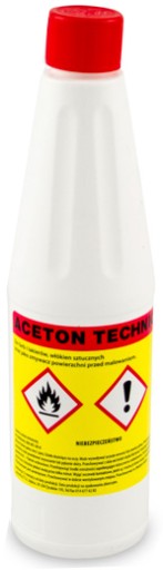 Rozpuszczalnik ACETON techniczny 0.5l 500ml 6881576240 - Allegro.pl Rozpuszczalnik ACETON techniczny 0.5l 500ml 6881576240 - Allegro.pl